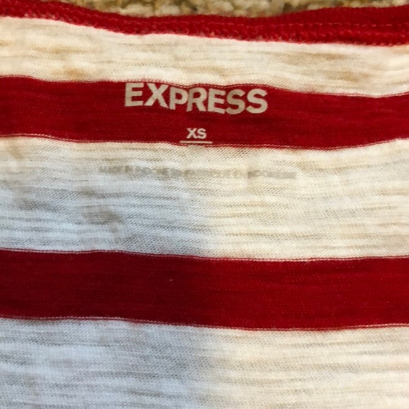 Express | Tops | Express Red White Stripe Tank | Poshmark